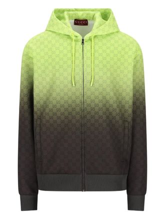 Gucci Hoodie mit GG-Motiv - Gr&uuml;n