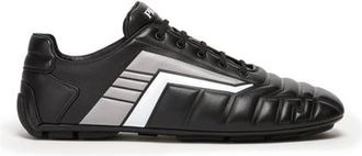 Prada Baskets Oxford en cuir