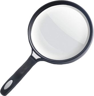 Generic 5X Professionelle Handlupe für Schmuck, tragbare Leselupe für Zeitungen, Schmuck, Schwarz