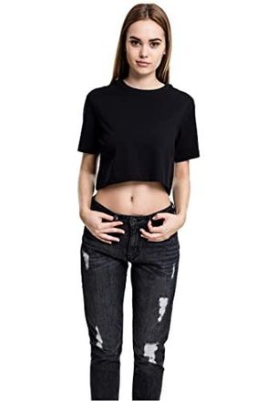 Urban Classics Ladies Short Oversized Tee Femme T-Shirt Manches Courtes Noir XS
