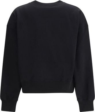 Gucci Beaded Horsebit-Embroidered Cotton Sweatshirt - Black