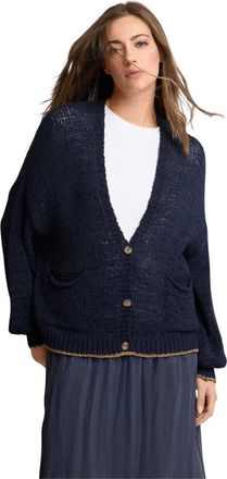 Kocca Femme, Pulls, Bleu, Taille: 42 FR Cardigan Tricot&eacute; Pour Toutes Occasions