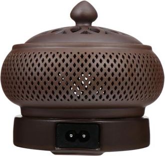 DOITOOL 1ensemble Brûleur Électrique avec Minuteur Température Diffuseur Aromathérapie Portable pour Maison Bureau Restaurant Et Hôtel