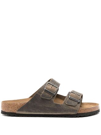 Birkenstock sandales Arizona en cuir - Marron