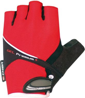 Chiba Gloves Herren Handschuhe Gel Premium Polyester S rot