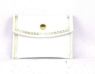 Adriatica Pelletteria Zeitschriftensammler mit Messingösen, Profil aus Gold, 8,5 x 6 cm, Weiß, 20 Stück