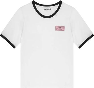 Ganni GANNI T-shirts and Polos White - Marron