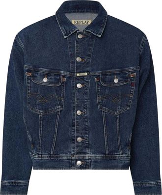 Replay Jeansjacke f&uuml;r Herren, Baumwolle, Komfortabel (Blau)