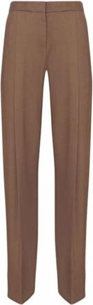 Elisabetta Franchi Femme, Pantalons, Brun, Taille: 48 FR Wide Pantalons