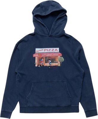 Carne Bollente Homme, Sweatshirts et sweats &agrave; capuche, Bleu, Taille: XL Graphic Hooded SweaT-shirt