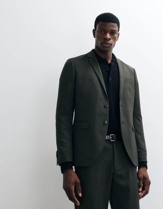 Jack & Jones blazer super slim fit vert fonc&eacute;