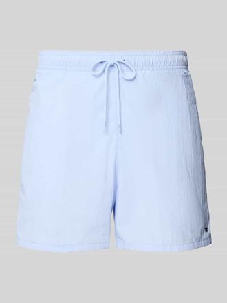 Tommy Hilfiger Regular Fit Badeshorts mit Logo-Stitching