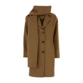 Michael Kors Wollmischungs-Schalmantel - - Coats - Damen - Braun - L