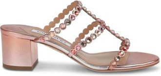 Aquazzura Femme, Chaussures, Rose, Taille: 39 EU Tequila Sandal 50