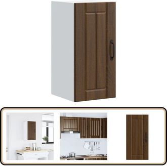 vidaXL Küchen-Hängeschrank Lucca Braun Eichen-Optik Holzwerkstoff - Vidaxl