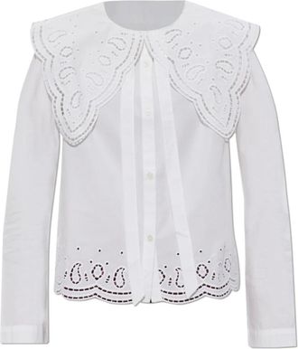 AllSaints Femme, Blouses et Chemises, Blanc, Taille: 40 FR Marie Shirt
