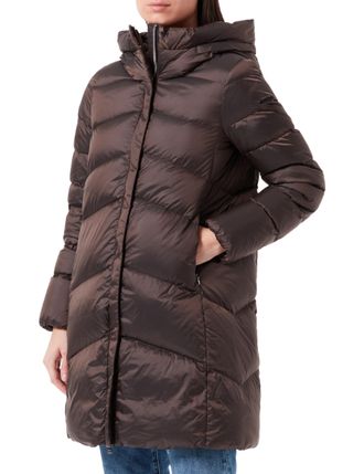 Geox Woman W ADRYA DOWNJACKETS DARK PINECONE BROWN 44_IT
