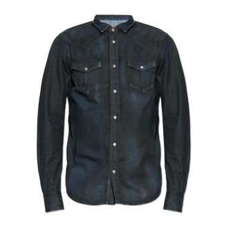 Diesel Herren, Shirts, Blau, MGröße
