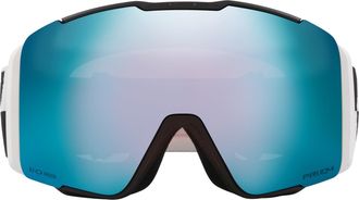 Oakley Line Miner Pro Schneebrille, schwarz-wei&szlig;es Dualband mit Iridium-Linse Prizm Snow Saphir Iridium, gro&szlig;