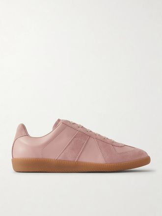 Maison Margiela Replica Sneakers Aus Leder Und Veloursleder - Orange