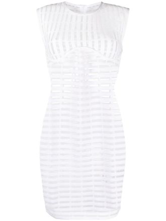 Genny robe courte &agrave; motif Iconic - Blanc