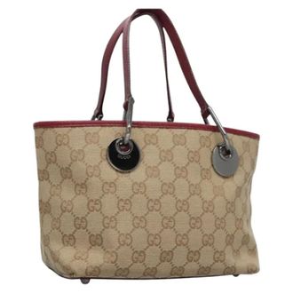 Gucci Pre-owned Toile sacs-gucci - Femme - Pre-owned - Beige - Taille: ONE Size