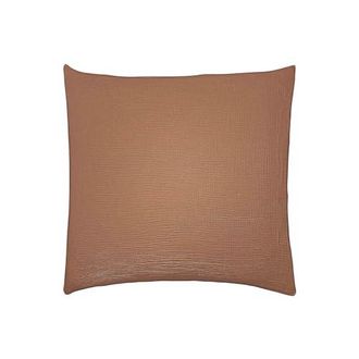 Essix Kissenbezug aus Baumwollgaze, 65 x 65 cm, Zärtlichkeit Mocha, Achsen, braun