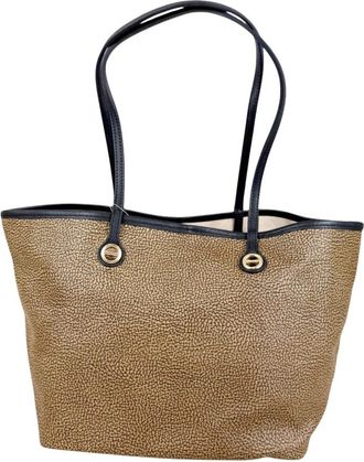 Borbonese Femme, Sacs, Beige, Taille: ONE Size Flight Borsa Shopping M