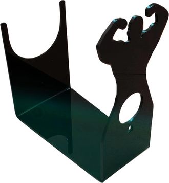 Generico Weinregal f&uuml;r die Arbeitsplatte, Ausstellungs- und Aufbewahrungsregal aus Acryl, Weinflaschenregal mit Design eines starken Mannes, f&uuml;r Zuhause, K&uuml;che