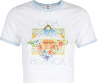 Casablanca Femme, Tops, Blanc, Taille: 40 FR T-Chemises