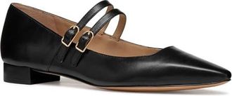 Geox Femme D GISELDA15 C Ballerines Plates, Black, 37.5 EU