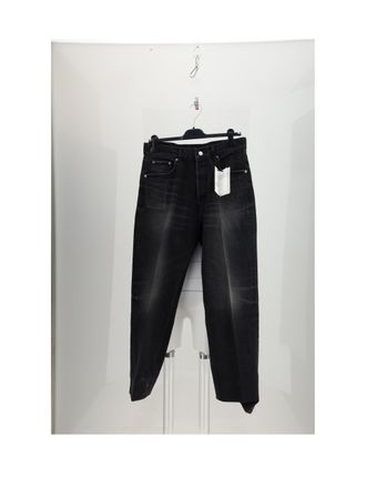 Celine Womens Boyfriend Jeans Max Black Wash Cotton