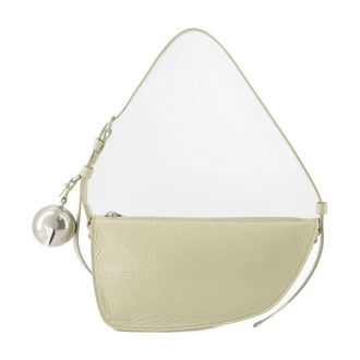 Burberry Womens Shield Sling Mini Wallet Beige Lambskin