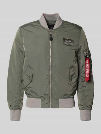 Alpha Industries Regular Fit Bomberjacke mit Logo-Patch