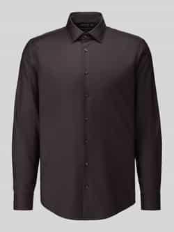 Jake*s Slim Fit Businesshemd mit Kentkragen