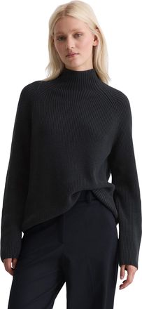 Marc O'Polo Strickpullover MARC OPOLO aus Organic Cotton, Damen, Gr. XS, blau (deep night blau), Obermaterial: 100% Baumwolle, unifarben, Pullover Strickpullover,