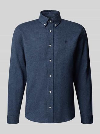 Mc Neal Regular Fit Freizeithemd aus reiner Baumwolle mit Label-Stitching