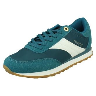 Spot On Elle F7402 Baskets &agrave; lacets d&eacute;contract&eacute;es pour femme, turquoise, 38 EU