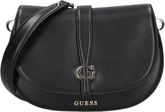 Guess Femme, Sacs, Noir, Taille: ONE Size Carrie Flap Shoulder Bag