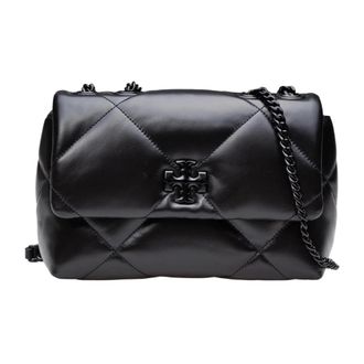 Tory Burch Gepolsterte Leder-Schultertasche Schwarz - - Bags - Damen - Schwarzk - ONE SIZE