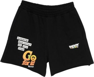 Barrow Barrow, Homme, Shorts, Noir, Taille: M Shorts &agrave; imprim&eacute; logo