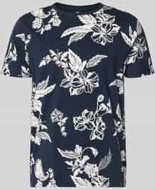 Lerros T-Shirt mit Rundhalsausschnitt und Label-Detail