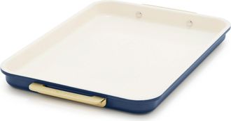 GreenPan Bakeware Viertelblechpfanne, gesunde Keramik, antihaftbeschichtet, PFAS-frei, verwindungs- und kratzfest, hohe Hitze, ofenfeste Backformen, goldfarben