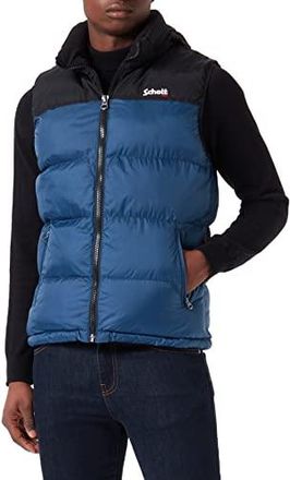 Schott NYC Doudoune sans manches Schott Ref 50339 Steel Blue - XL