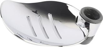 UPKOCH 2stücke Badezimmer Seifenablage Silber Seifenhalter Für Duschstange Praktische Seifenschale Aus Abs-Material Mit Wasserablaufstreifen-Design Seifenabl