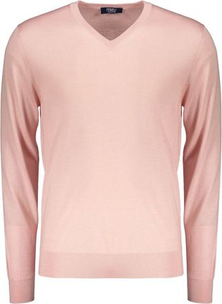 Fedeli Homme, Pulls, Rose, Taille: L Pull &agrave; col en V