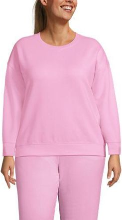 Lands End Sweatshirt SERIOUS SWEATS, Damen, Gr&ouml;&szlig;e:52-54 plus, Pink, Elasthan/Baumwoll-Mischung/Polyester-Mischung, by Lands End