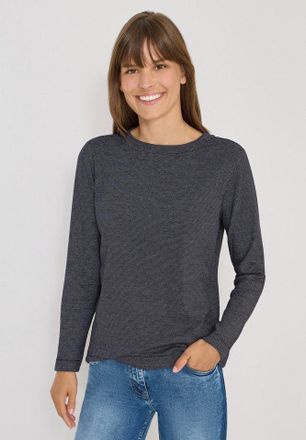 Cecil Langarmshirt aus Baumwolle mit Stretchante