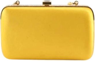 Prada Pre-owned Ametista Satin Clutch - Femme - Pre-owned - Jaune - Taille: ONE Size