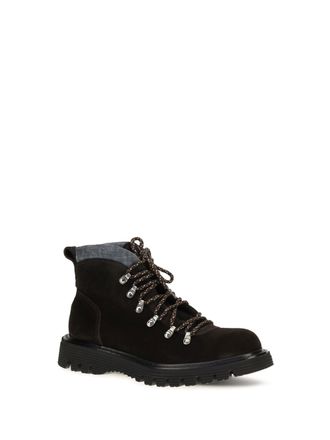 Fratelli Rossetti Mens Suede Lace-Up Boots Cacao (dark Brown) Upper: Suede; Sole: Rubber